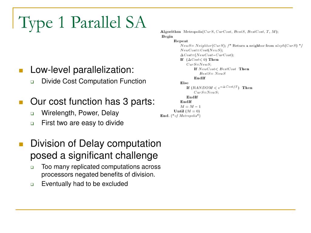 Ppt Parallelization Of Stochastic Metaheuristics To Achieve Linear