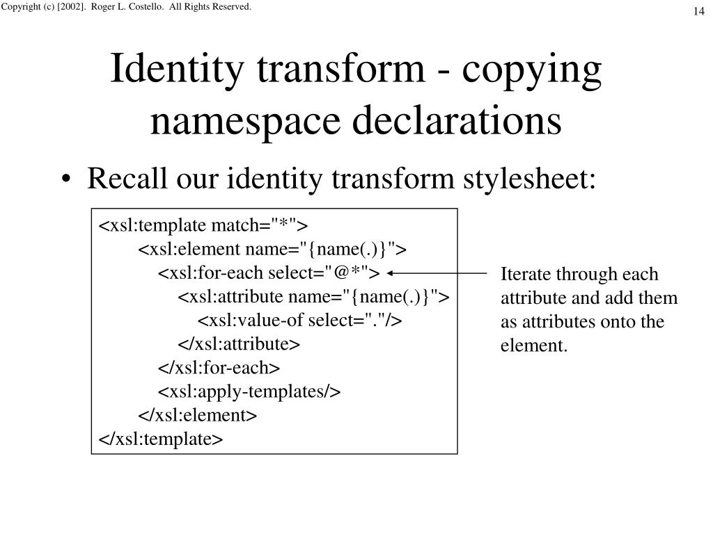 Ppt Using Xslt And Xpath To Transform Xml Documents That Contain Namespaces Powerpoint