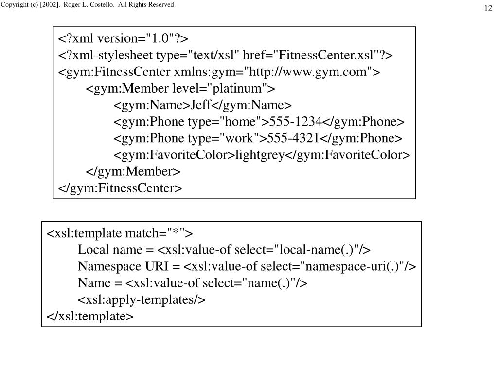 Ppt Using Xslt And Xpath To Transform Xml Documents That Contain Namespaces Powerpoint