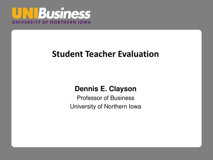 PPT - Student Teacher Evaluation PowerPoint Presentation, free download ...