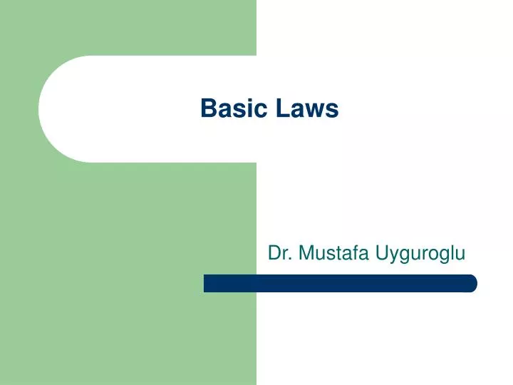 PPT - Basic Laws PowerPoint Presentation, free download - ID:6118488