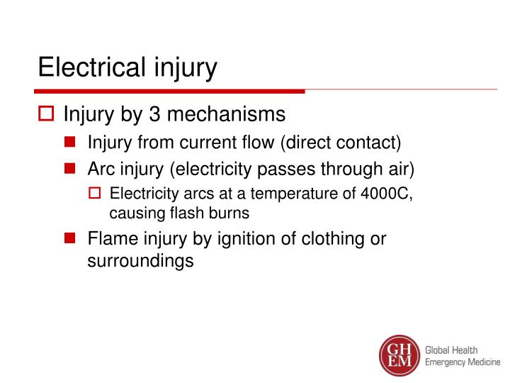 PPT - Electrical Injuries PowerPoint Presentation - ID:6119293