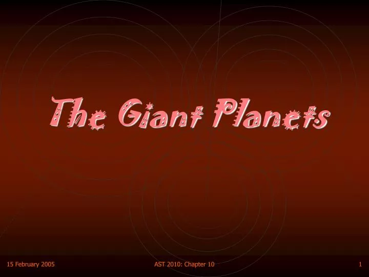 PPT - The Giant Planets PowerPoint Presentation, free download - ID:6120039