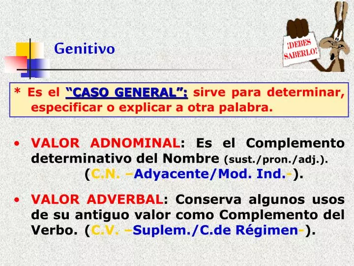 Lista De Genitivos : Ejercicios: Genitivo en alemán – GXUNG