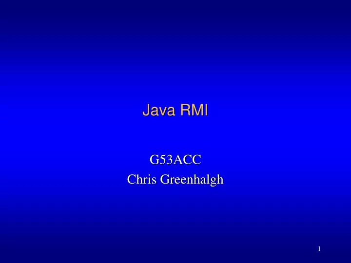 PPT - Java RMI PowerPoint Presentation, free download - ID:6120735