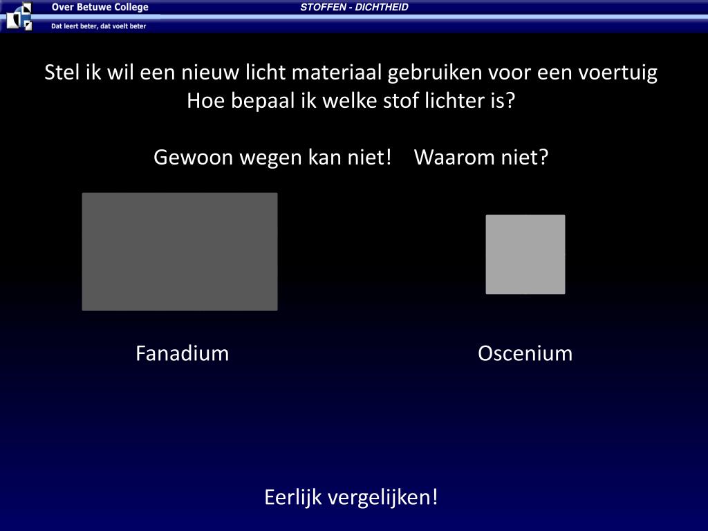 PPT - Na deze les: Kan je de formule opnoemen voor het berekenen van ...