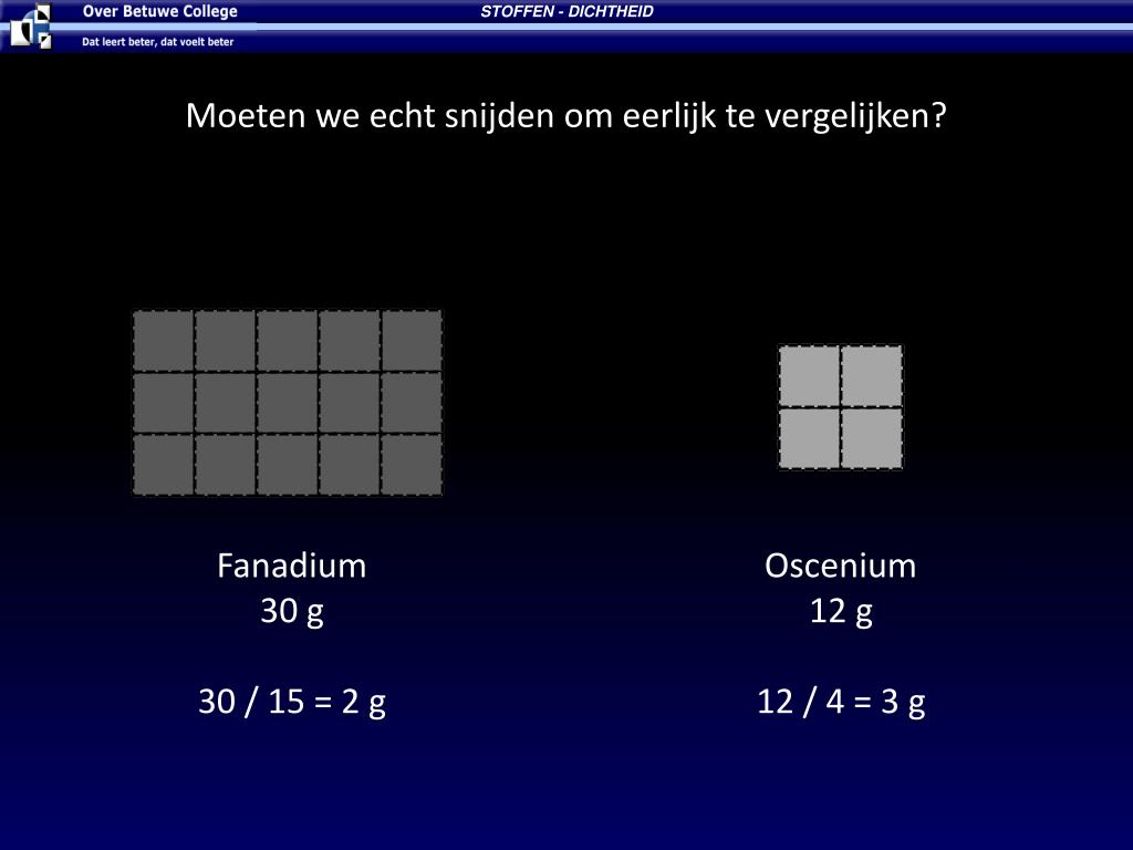 PPT - Na deze les: Kan je de formule opnoemen voor het berekenen van ...