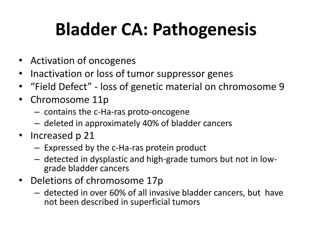 PPT - Urothelial CA: Cancers of the Bladder, Ureter, and Renal Pelvis ...