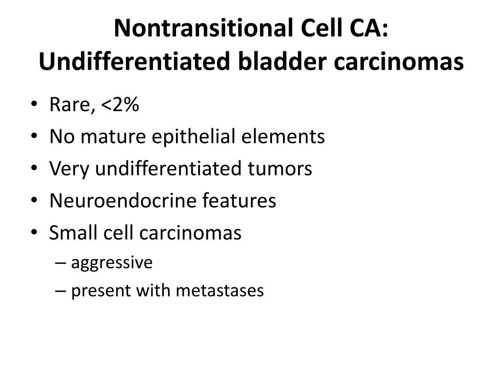 PPT - Urothelial CA: Cancers of the Bladder, Ureter, and Renal Pelvis ...