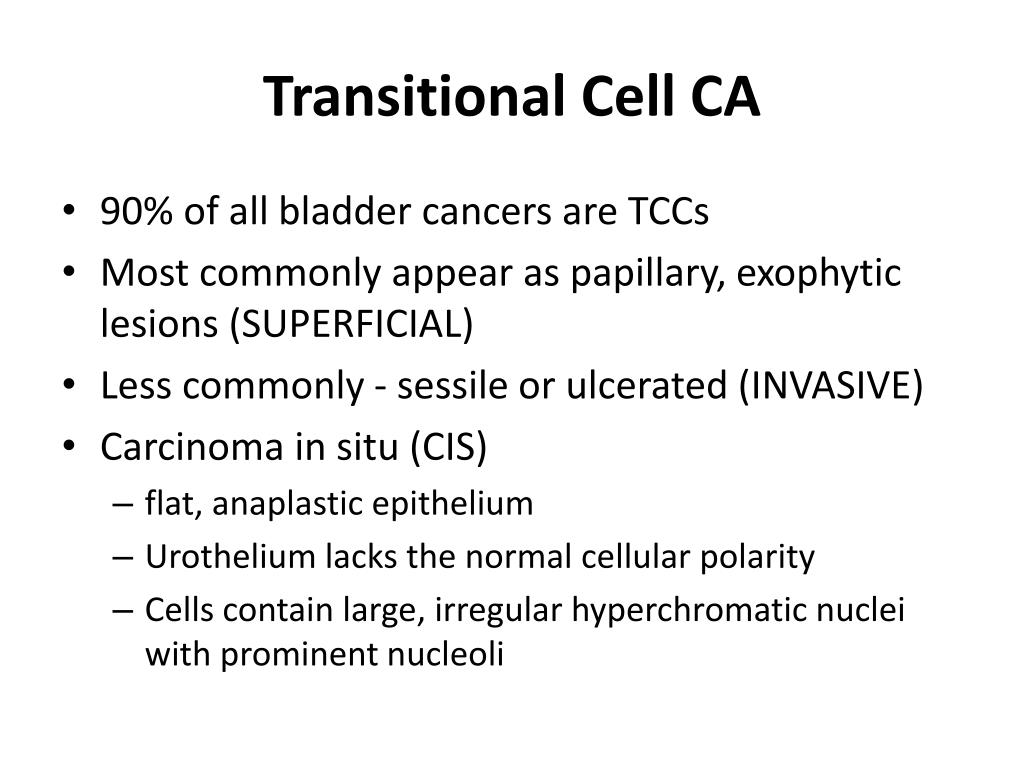 PPT - Urothelial CA: Cancers of the Bladder, Ureter, and Renal Pelvis ...