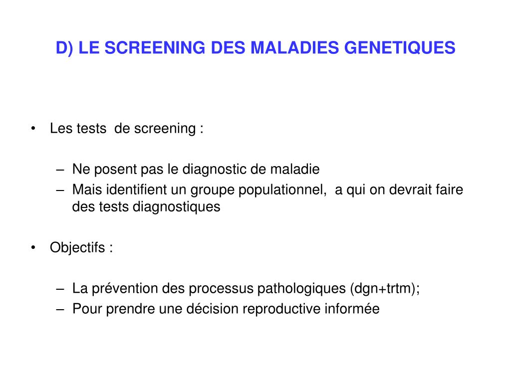 PPT - III - LA PROPHYLAXIE DES ANOMALIES CONGENITALES PowerPoint ...