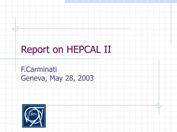 PPT - Report on HEPCAL II PowerPoint Presentation, free download - ID ...