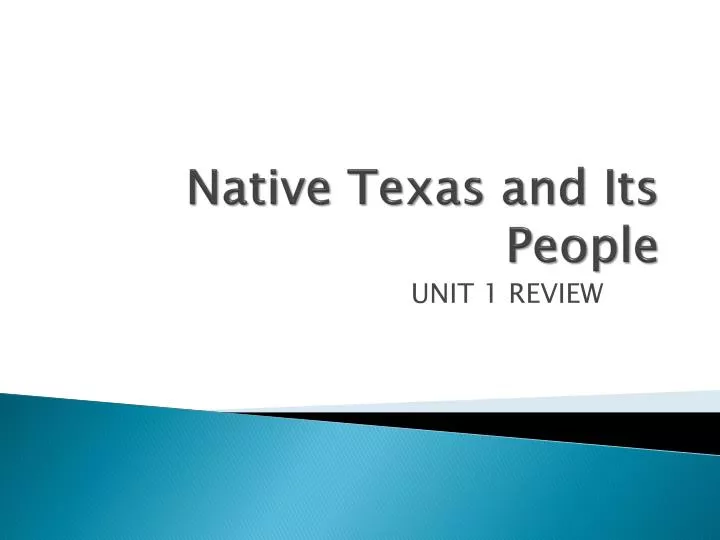PPT - Native Texas and Its People PowerPoint Presentation, free ...