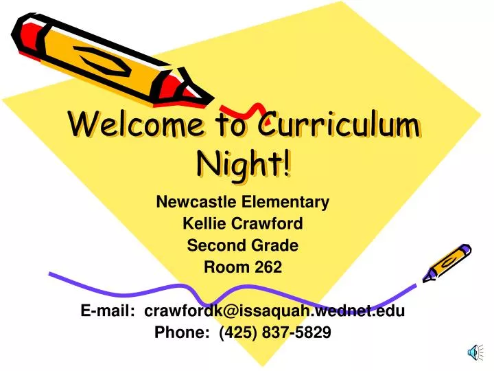 PPT - Welcome to Curriculum Night! PowerPoint Presentation, free ...