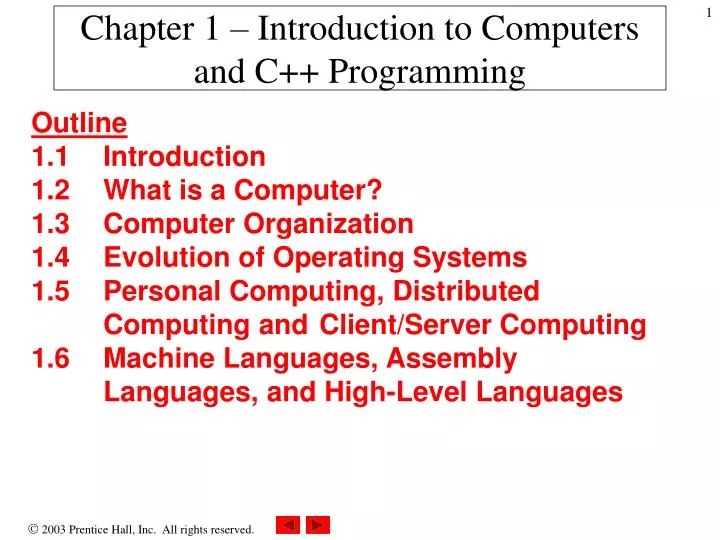 Ppt Chapter 1 Introduction To Computers And C Programming Powerpoint Presentation Id6124932