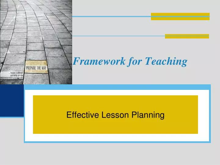 PPT - Framework for Teaching PowerPoint Presentation, free download ...