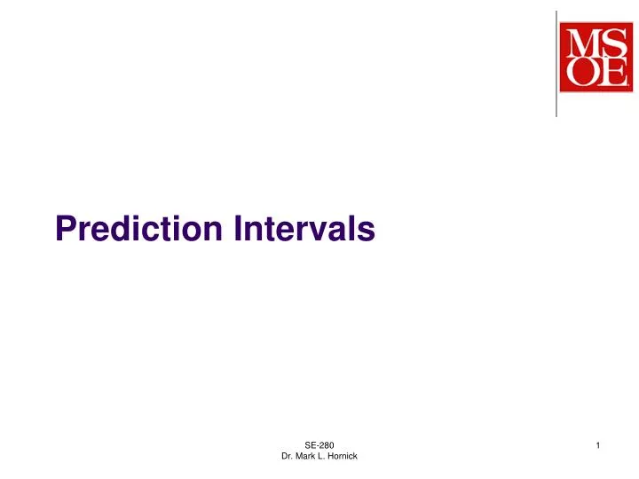 PPT - Prediction Intervals PowerPoint Presentation, free download - ID ...