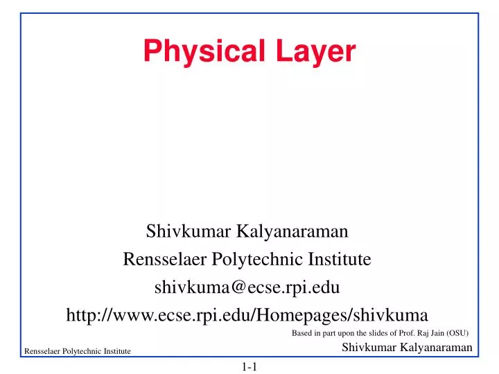 PPT - Physical Layer PowerPoint Presentation, free download - ID:6125524