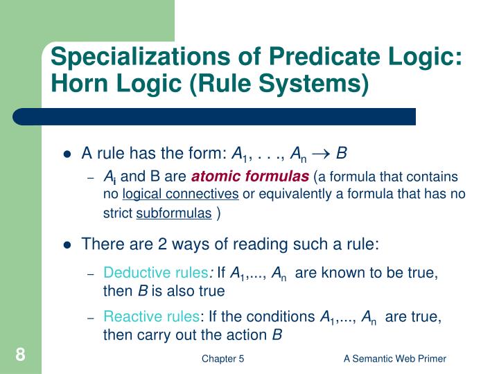 PPT - Chapter 5 Logic and Inference: Rules PowerPoint Presentation - ID:6125959