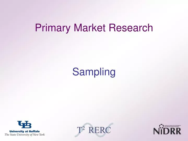 PPT - Primary Market Research PowerPoint Presentation, free download ...