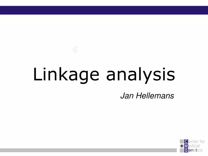 PPT - Linkage analysis PowerPoint Presentation, free download - ID:6126668