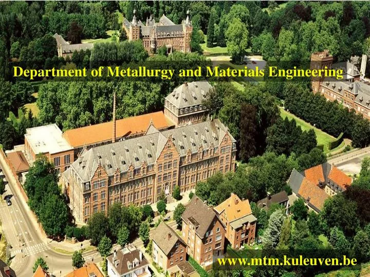 PPT - Department of Metallurgy and Materials Engineering PowerPoint ...