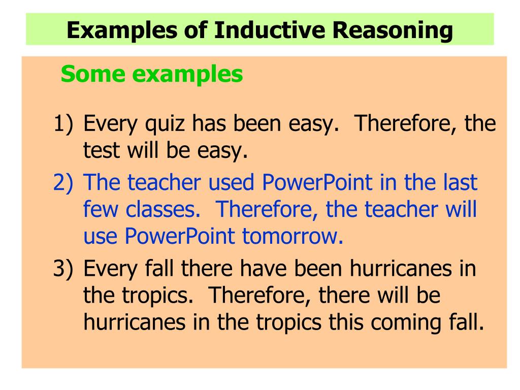 PPT A Closer Look At Inductive Vs Deductive Reasoning PowerPoint 