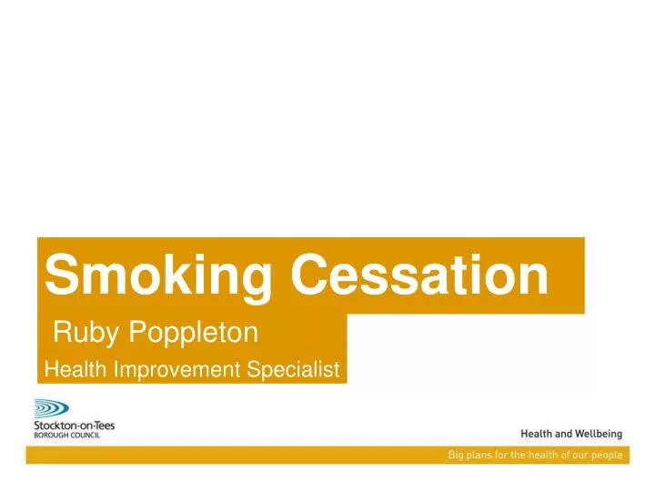 PPT - Smoking Cessation PowerPoint Presentation, free download - ID:6128492