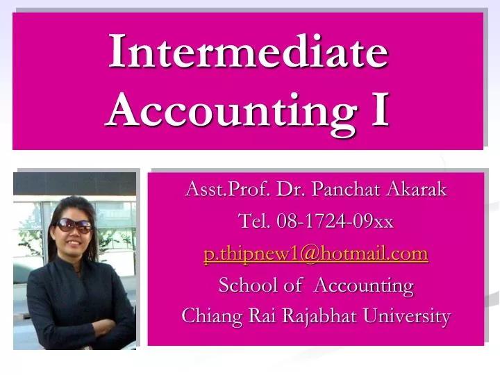 PPT - Intermediate Accounting I PowerPoint Presentation, free download ...