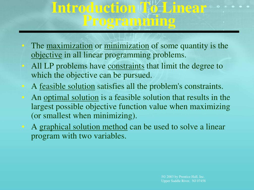 Ppt Linear Programming Formulations And Graphical Solution Powerpoint Presentation Id6130147
