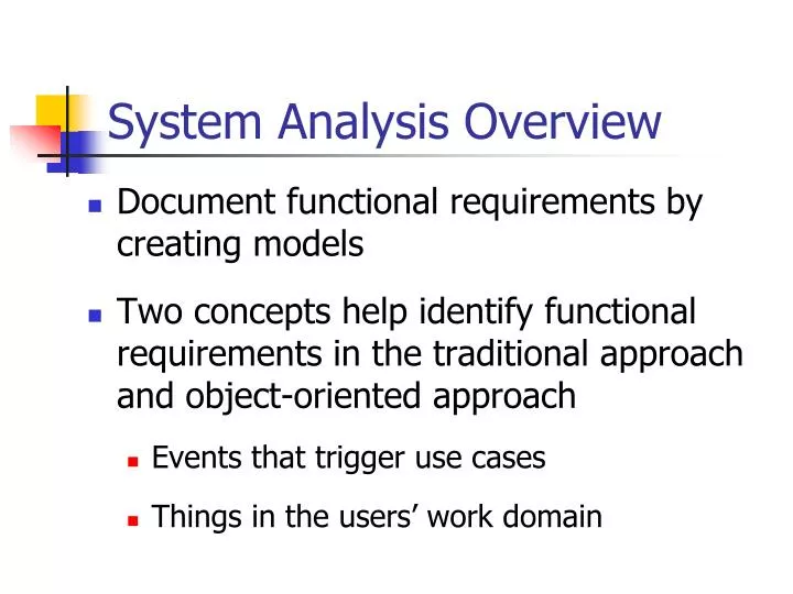 PPT - System Analysis Overview PowerPoint Presentation, free download ...