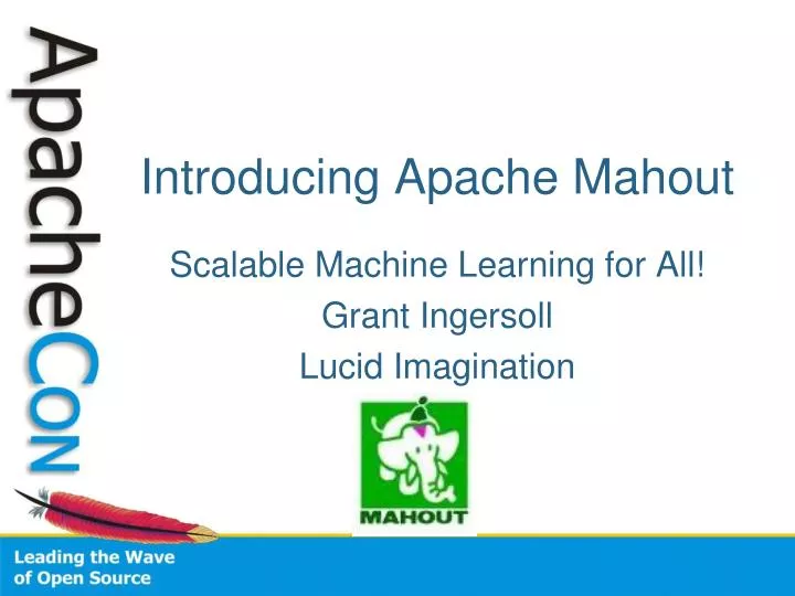 PPT - Introducing Apache Mahout PowerPoint Presentation, free download ...