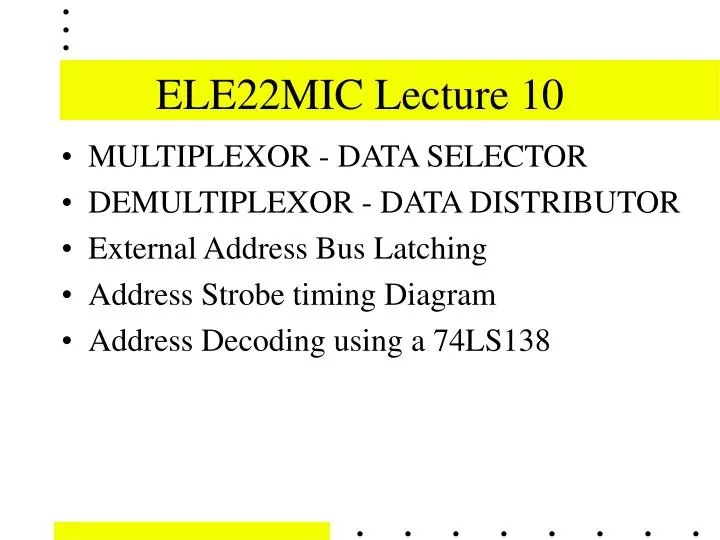 PPT - ELE22MIC Lecture 10 PowerPoint Presentation, free download - ID ...