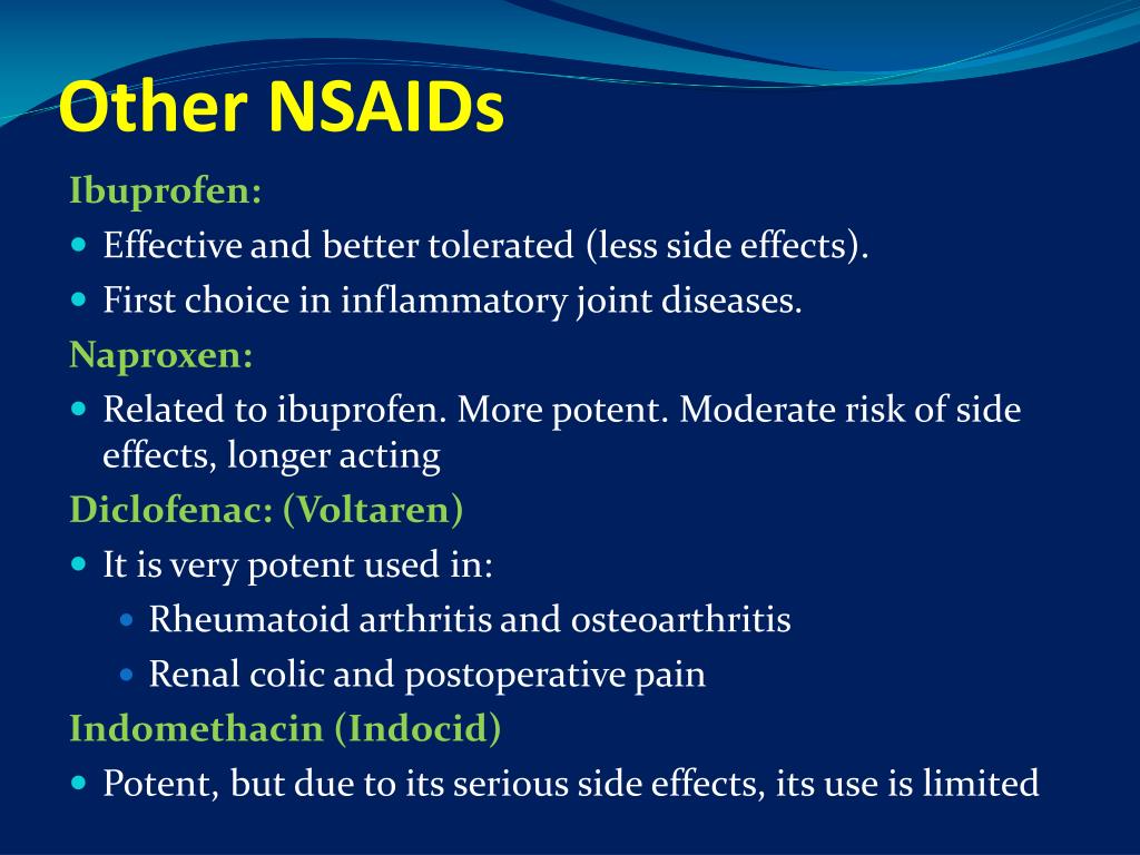 PPT - Non- Steroidal Anti-inflammatory Drugs (NSADs) PowerPoint ...