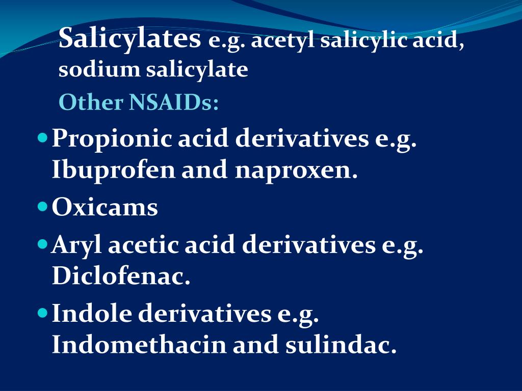 PPT - Non- Steroidal Anti-inflammatory Drugs (NSADs) PowerPoint ...