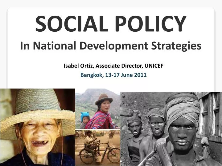 PPT - SOCIAL POLICY In National Development Strategies PowerPoint ...