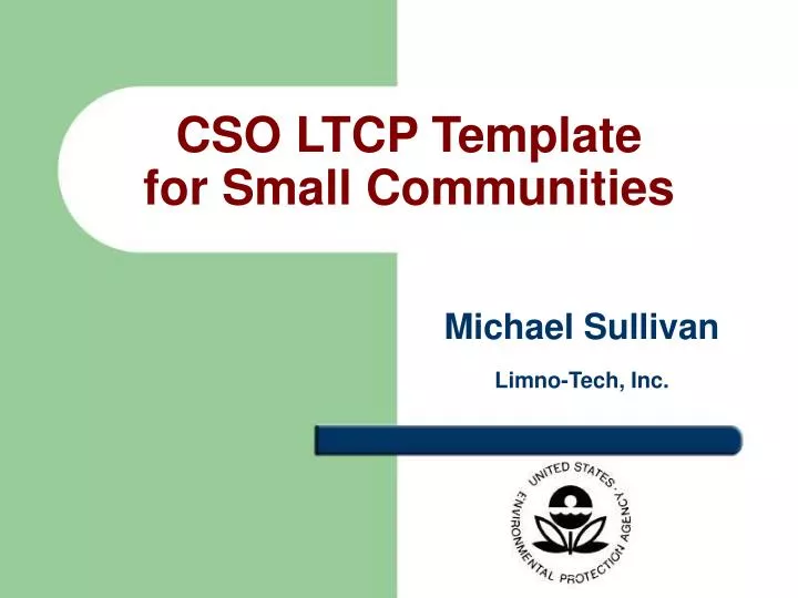 PPT - CSO LTCP Template for Small Communities PowerPoint Presentation ...