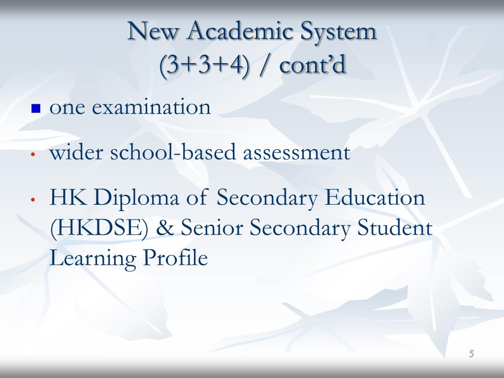 PPT - Briefing on Hong Kong Education System Presented by KF YEUNG ...