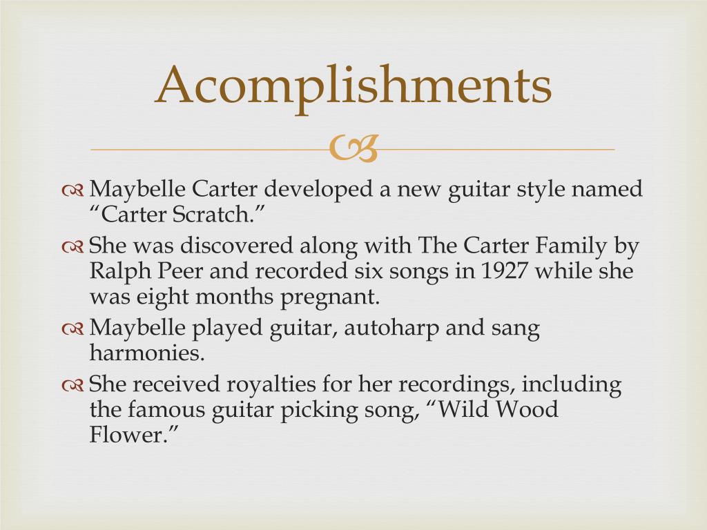PPT - Maybelle Carter first Lady of Country Music PowerPoint ...