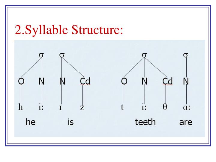 PPT - The syllable PowerPoint Presentation - ID:6135448