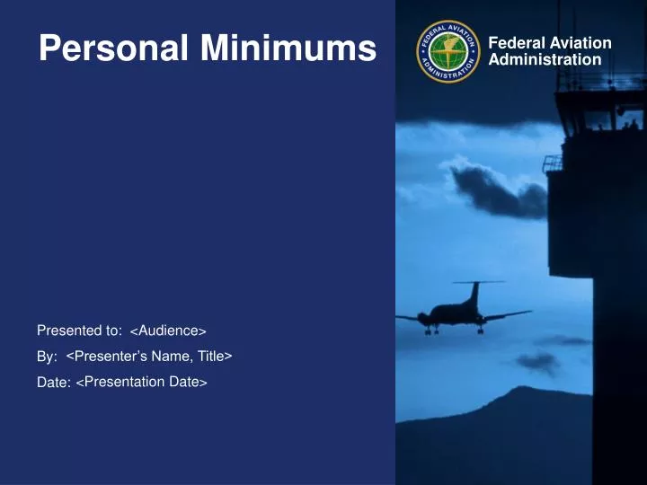 PPT - Personal Minimums PowerPoint Presentation, free download - ID:6137019