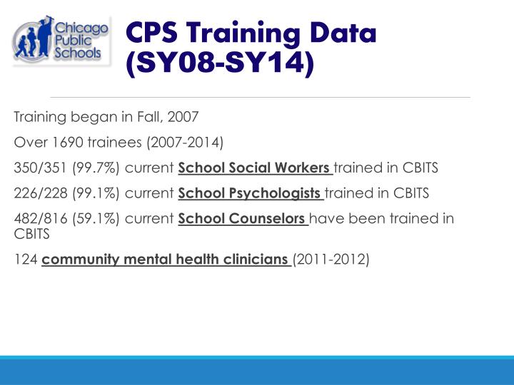 PPT - Cognitive Behavioral Intervention for Trauma in Schools (CBITS ...