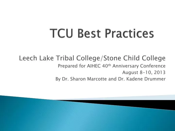 PPT - TCU Best Practices PowerPoint Presentation, free download - ID ...