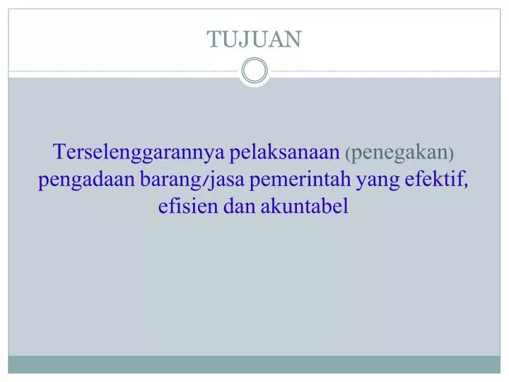 PPT - TUJUAN PowerPoint Presentation, free download - ID:6137885