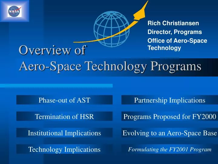 PPT - Overview of Aero-Space Technology Programs PowerPoint ...