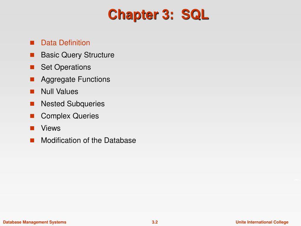 PPT - Chapter 3: SQL PowerPoint Presentation, free download - ID:6140025 PPT - Chapter 3: SQL PowerPoint Presentation, free download - ID:6140025