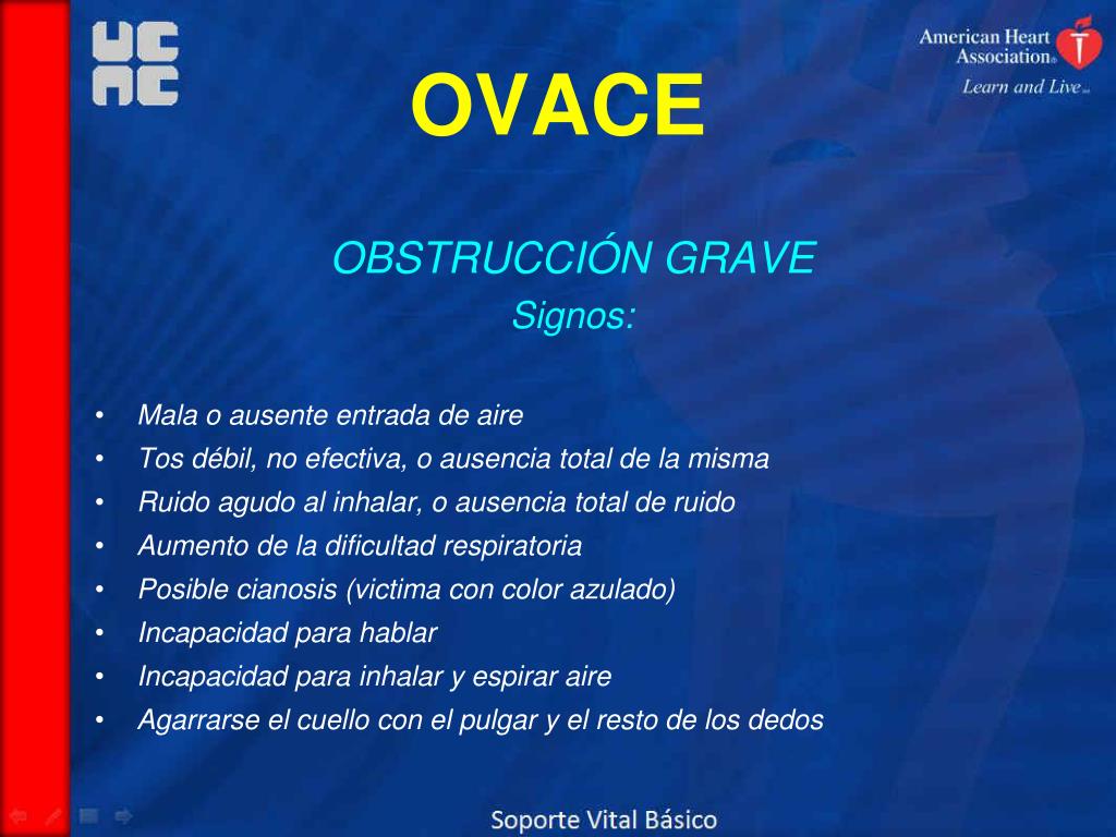 PPT - OVACE OBSTRUCCIÓN DE LA VÍA AÉREA POR CUERPO EXTRAÑO PowerPoint ...
