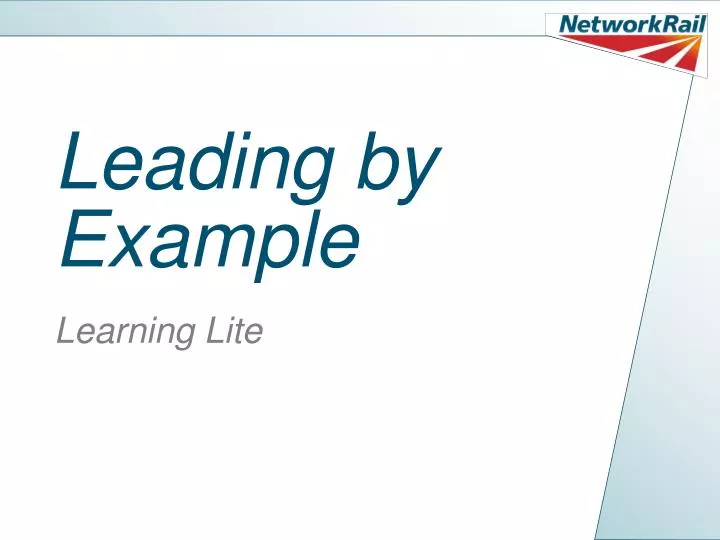 PPT - Leading by Example Learning Lite PowerPoint Presentation, free ...