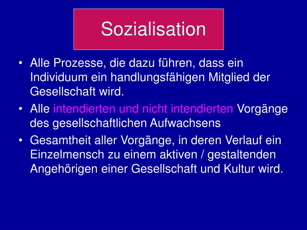 PPT - Grundbegriffe der Pädagogik: Bildung, Sozialisation, Erziehung ...