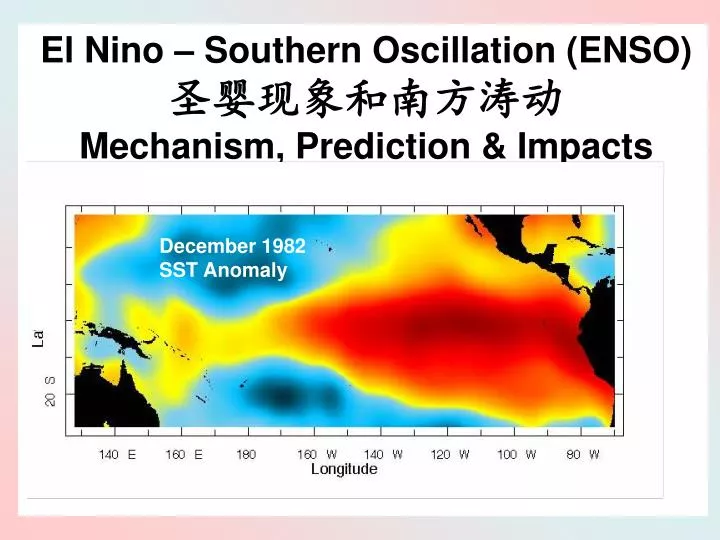 PPT - El Nino – Southern Oscillation (ENSO) 圣婴现象和南方涛动 Mechanism ... PPT - El Nino – Southern Oscillation (ENSO) 圣婴现象和南方涛动 Mechanism ...